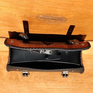 Handmade Leather Motorcycle Tool Bag, Chopper Front Fork Bag - Etsy