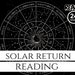 Solar Return Reading, Solar Birthday Astrology, Solar Chart, Natal ...