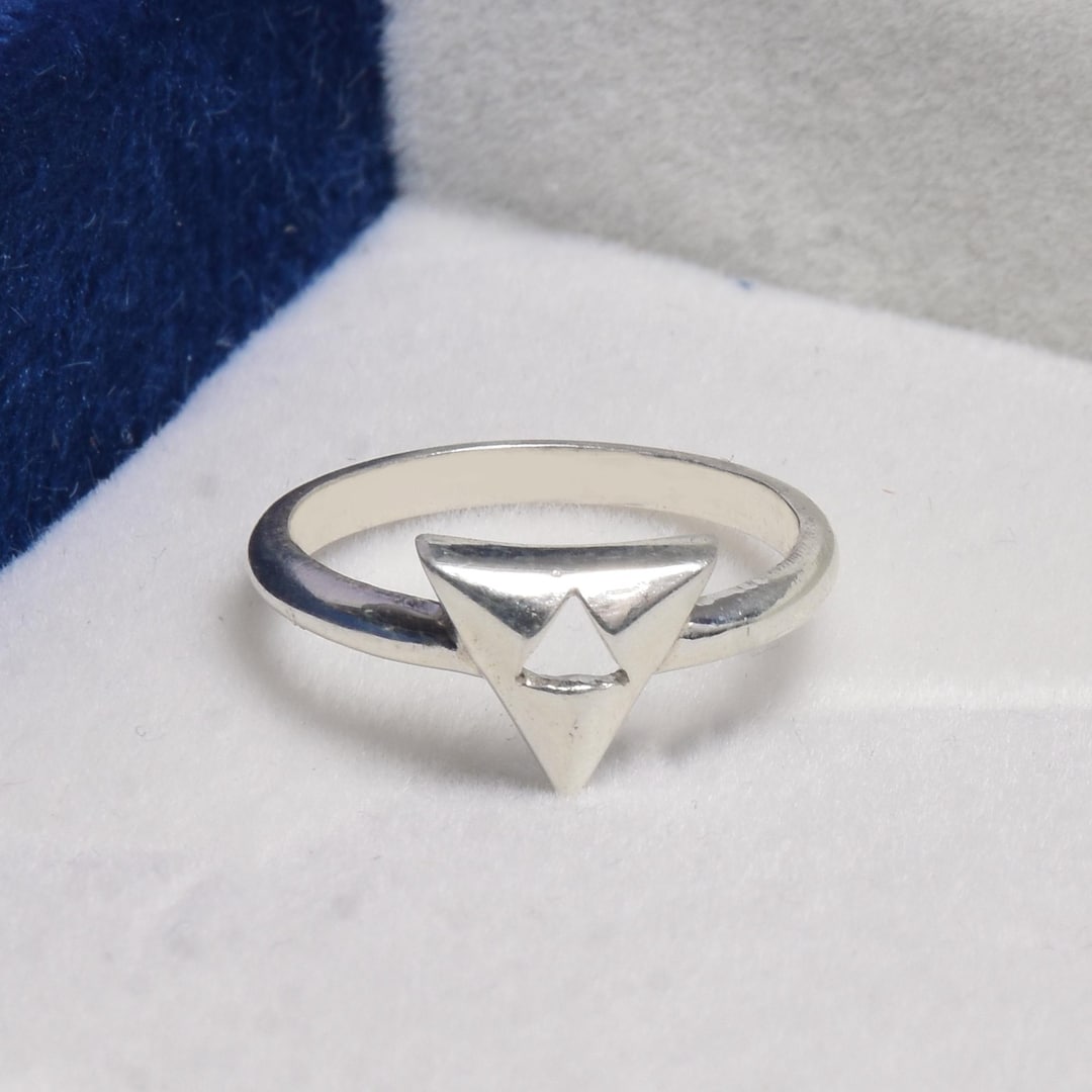 Legend of Zelda Triforce Ring-925 Sterling Silver Ring-18k Gold Zelda ...