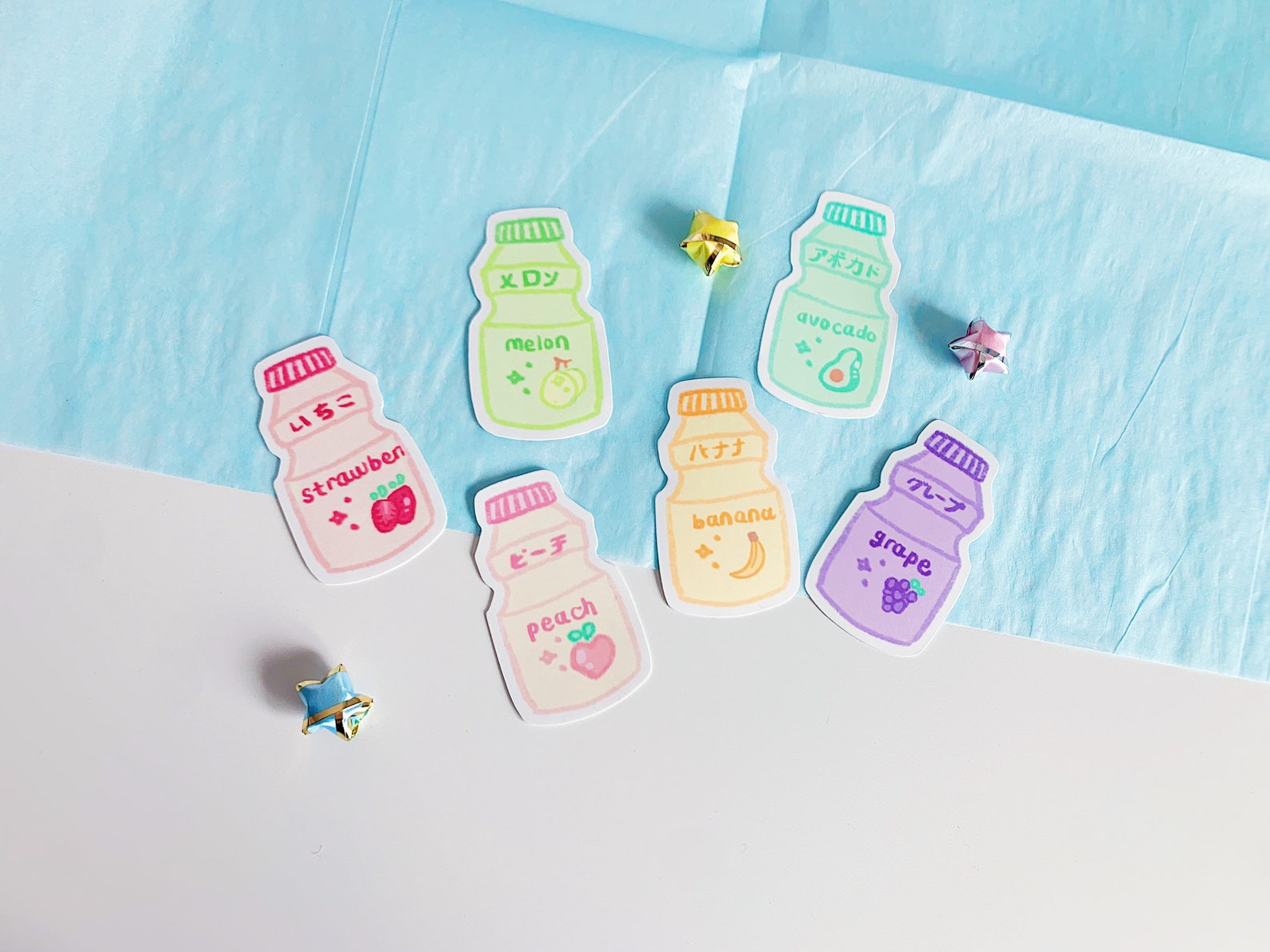 Yakult Die-cut Stickers Cute Kawaii Bujo Journal Stickers - Etsy