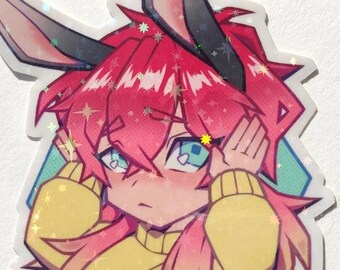 Bunny Girl Vinyl Sticker - Etsy