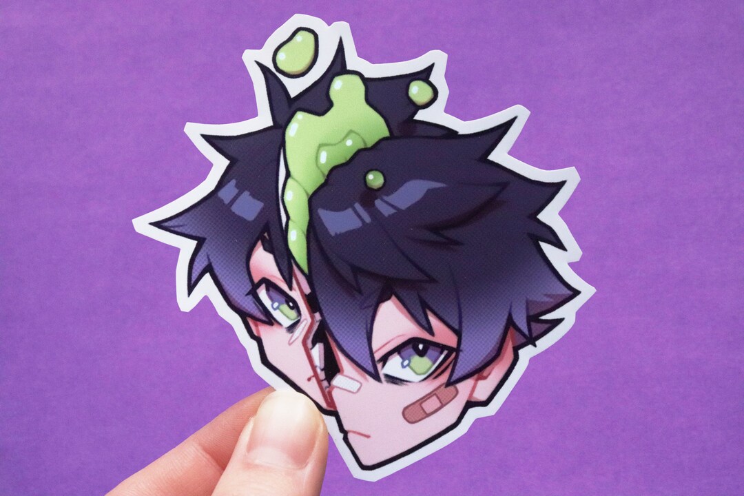 Brain Boy Chibi Style Anime Style Holographic - Etsy