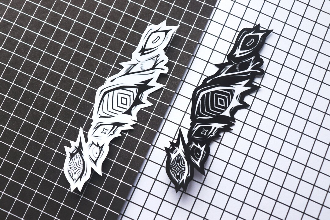 Evil Eyes Sticker | Anime Style Stationary | Anime Aesthetic - Etsy