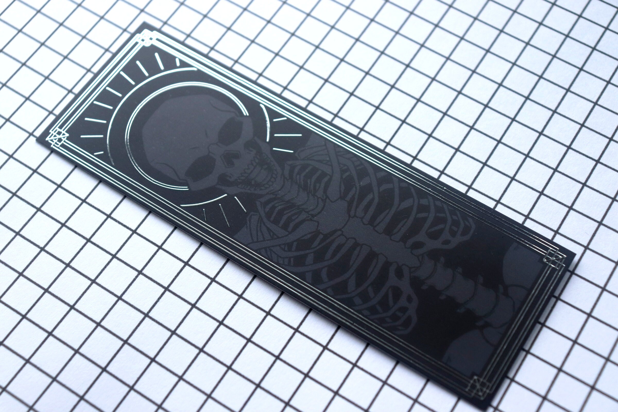 Skeleton Bookmark Spooky Goth Aesthetic - Etsy