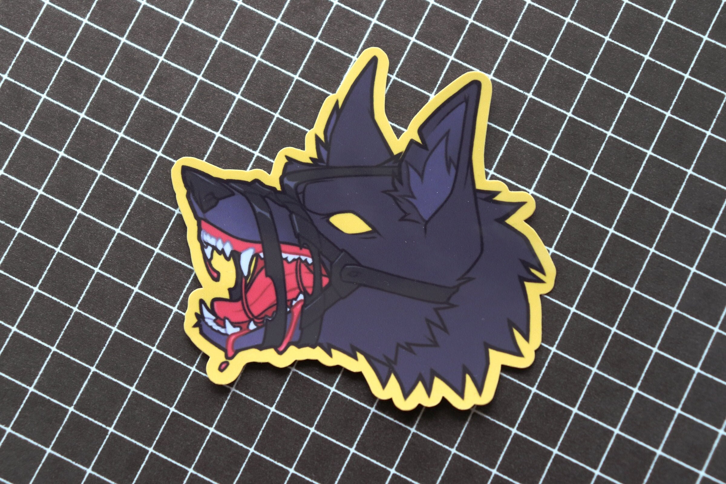 Muzzled Dog Sticker Furry Anime Style - Etsy