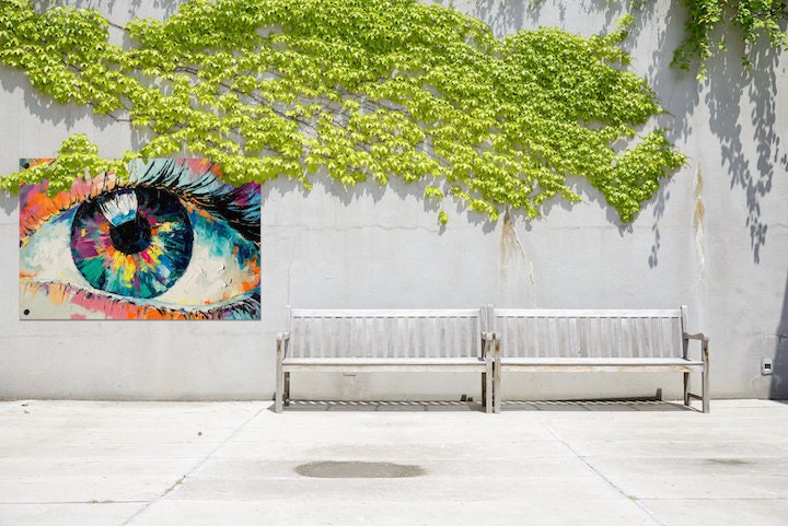 Colourful Eye Weatherproof Outdoor Art Print - Etsy