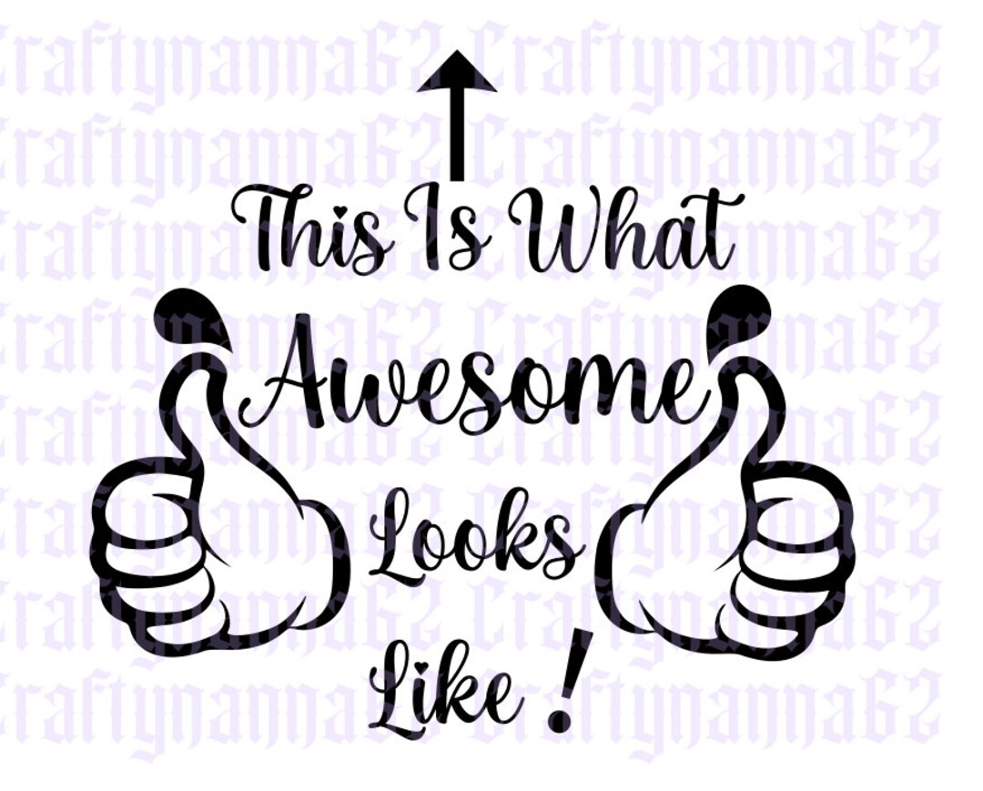 Así es como se ve Awesome svg/dxf/png - Etsy México