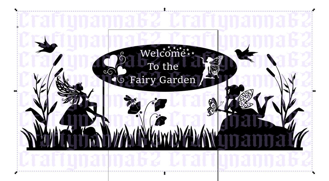 Welcome to the Fairy Garden Svg/dxf/png - Etsy