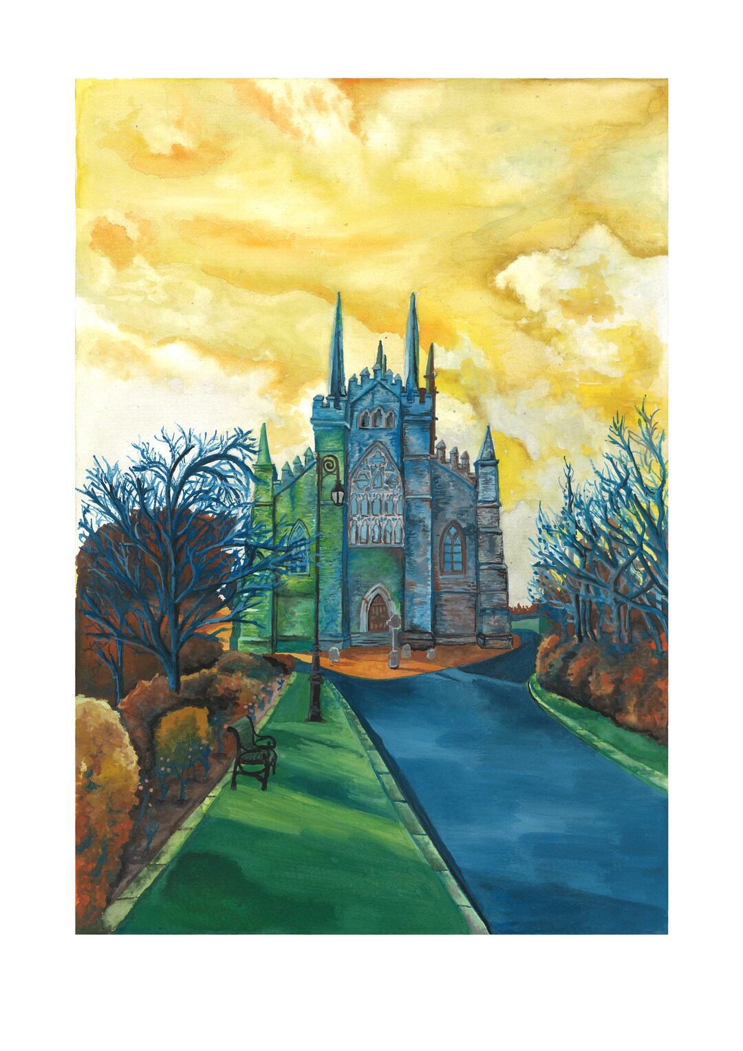 Downpatrick Cathedral Art Print - Etsy