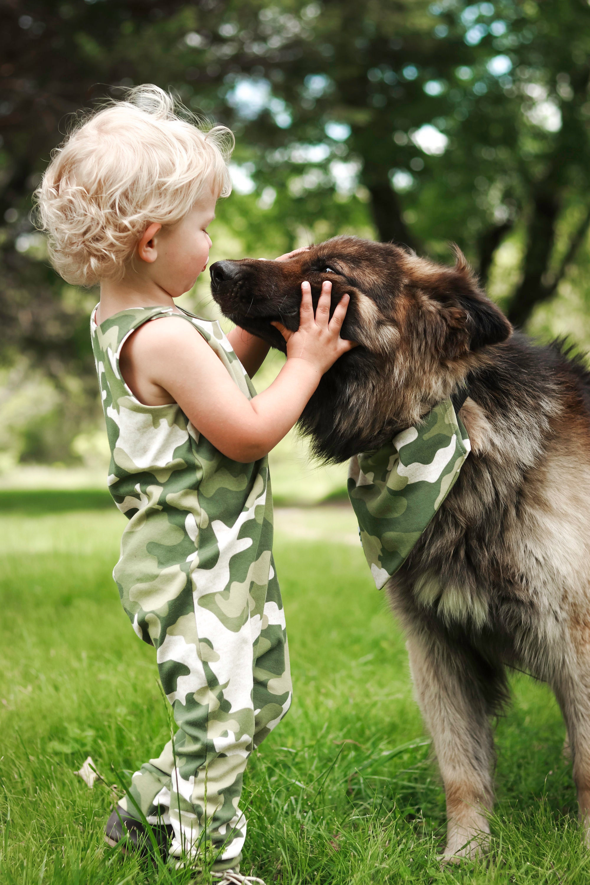 Military Baby and Dog Matching Outfit Set, Custom Dog & Human Matching ...