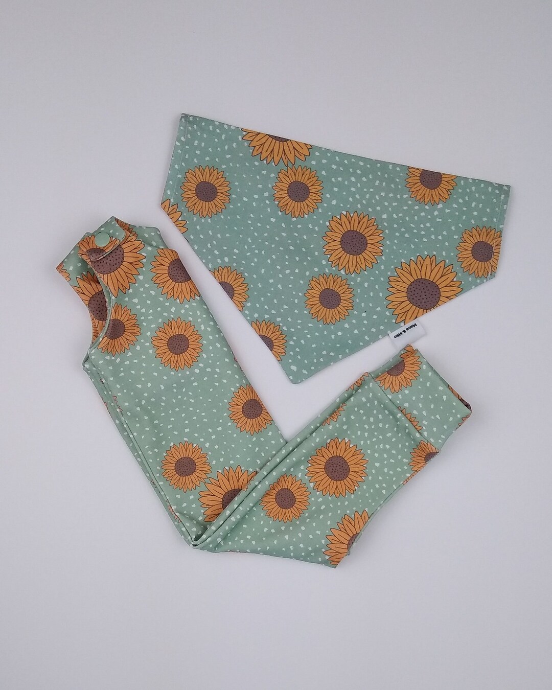 Sunflower Fall Baby and Dog Matching Outfit, Dog and Human Matching Set ...
