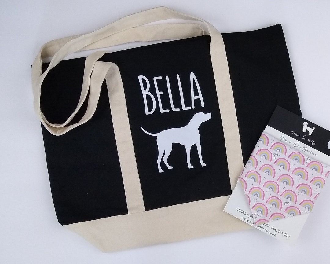Personalized Dog Tote Puppy Gift Bag Doggy Daycare Bag New - Etsy