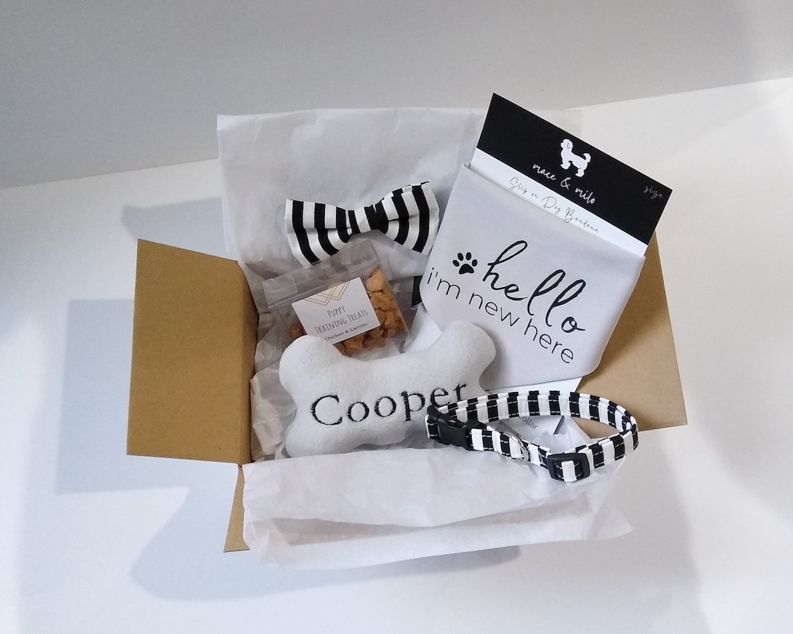 New Puppy gift basket New Dog owner Gift set Dog Mom Gift | Etsy