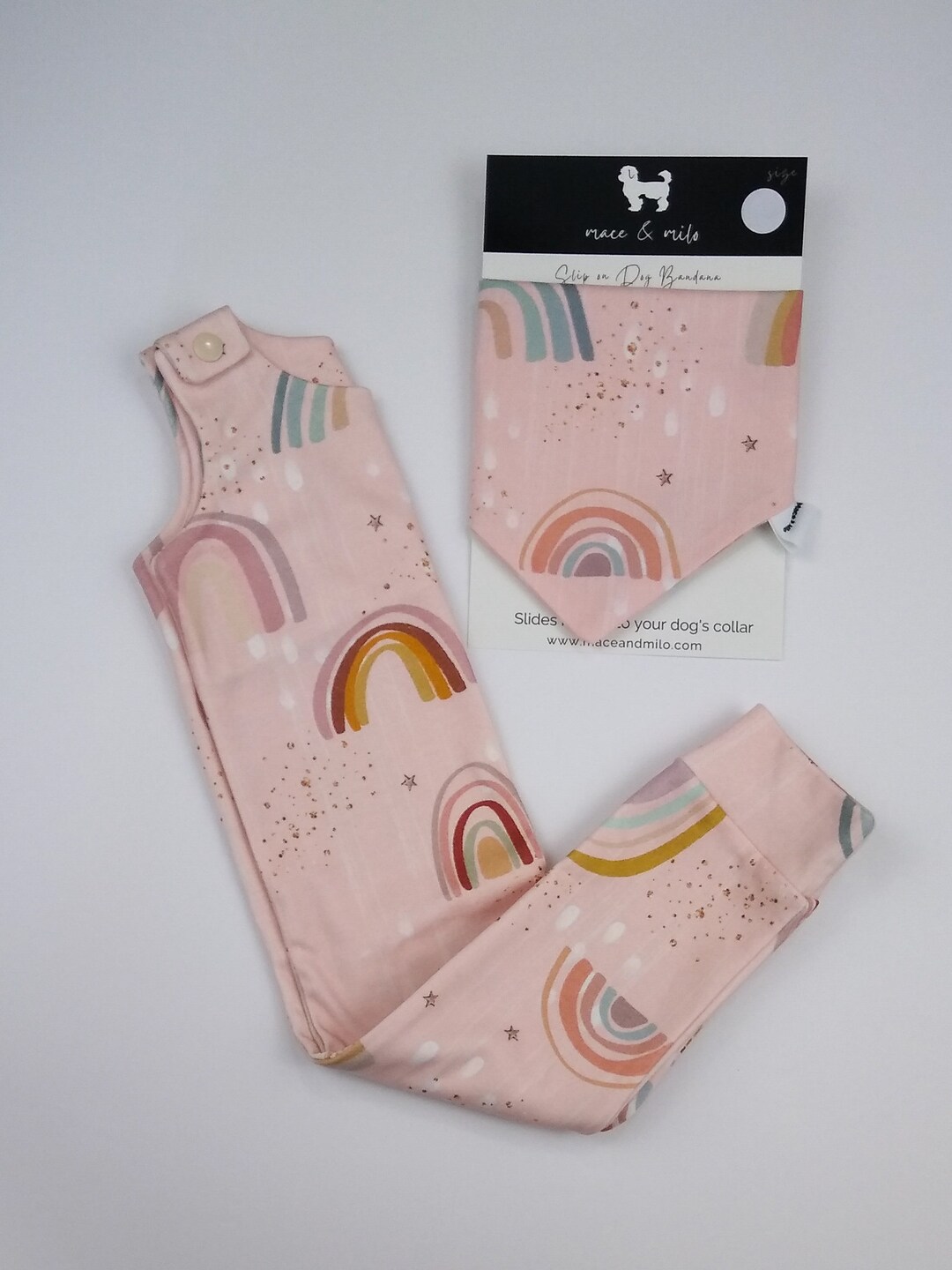 Rainbow Baby and Dog Matching Outfit Set, Custom Dog & Human Matching ...