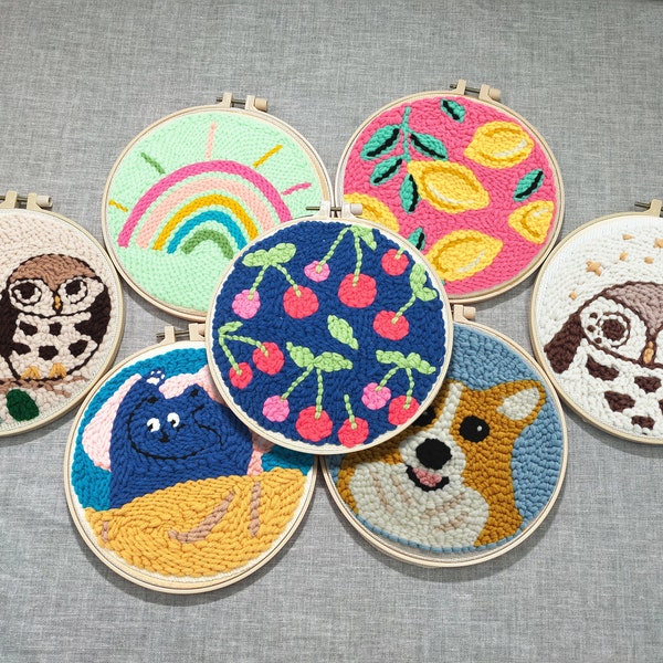 Punch Needle Dog - Etsy