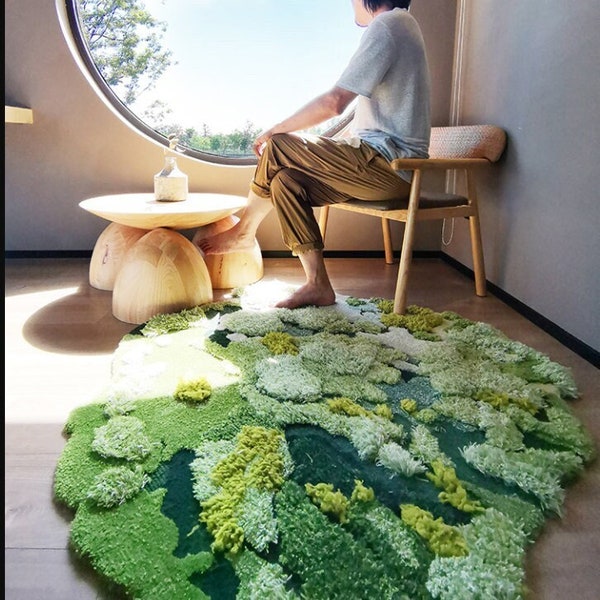 Large Moss Rug - Etsy