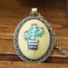 Embroidery Kit Embroidered Pendants Necklace Floral - Etsy
