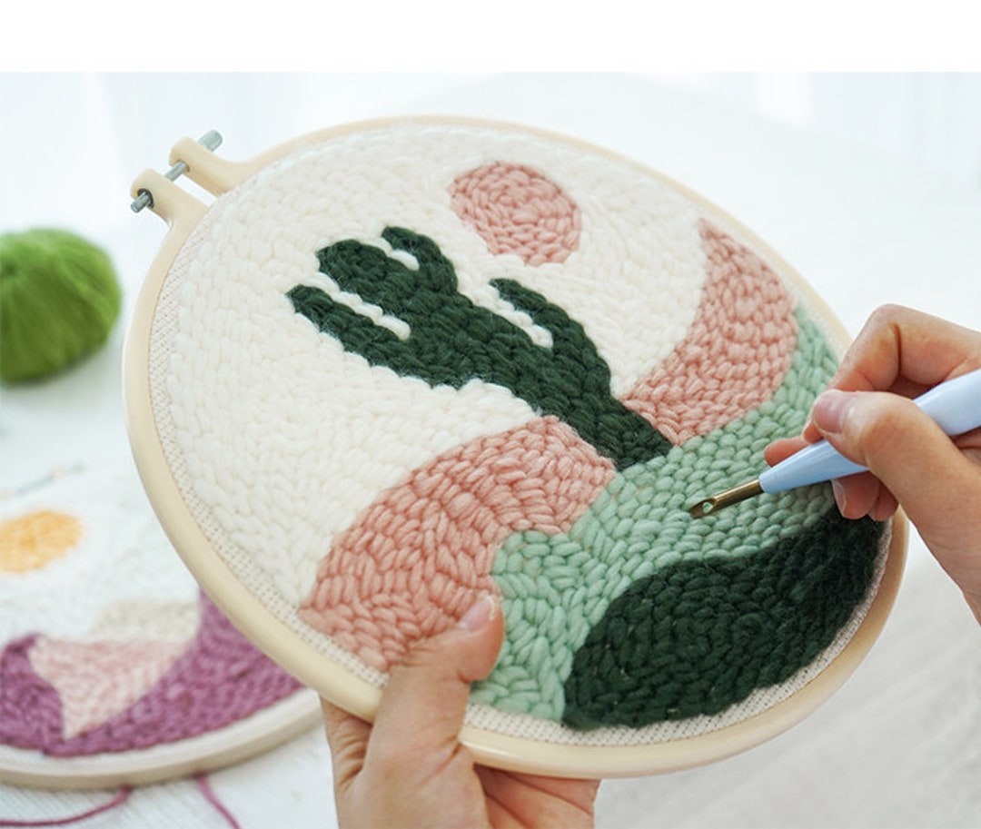 Punch Needle Embroidery Beginner Full Kits for Adults Kids With ...