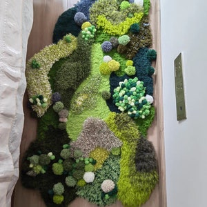 Green Moss Latch Hook Rugs Moss Forest Rugs Carpet Custom Moss Meadows ...