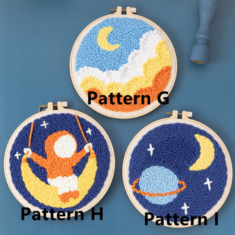 Punch Needle Embroidery Beginner Full Kits Punch Needle Tool - Etsy