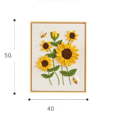 Sunflower Punch Needle Kit with 20x 16 Wooden - Etsy