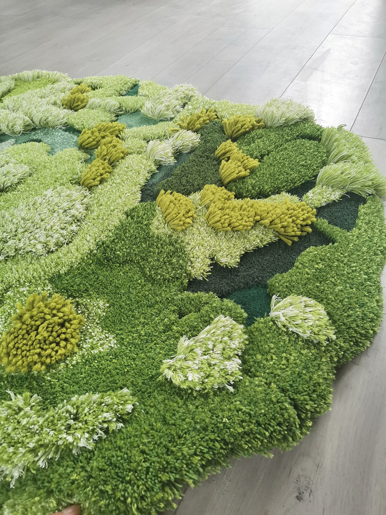 Forest and Lake 3D Turfting Rugs Carpethand Turfted Wool - Etsy