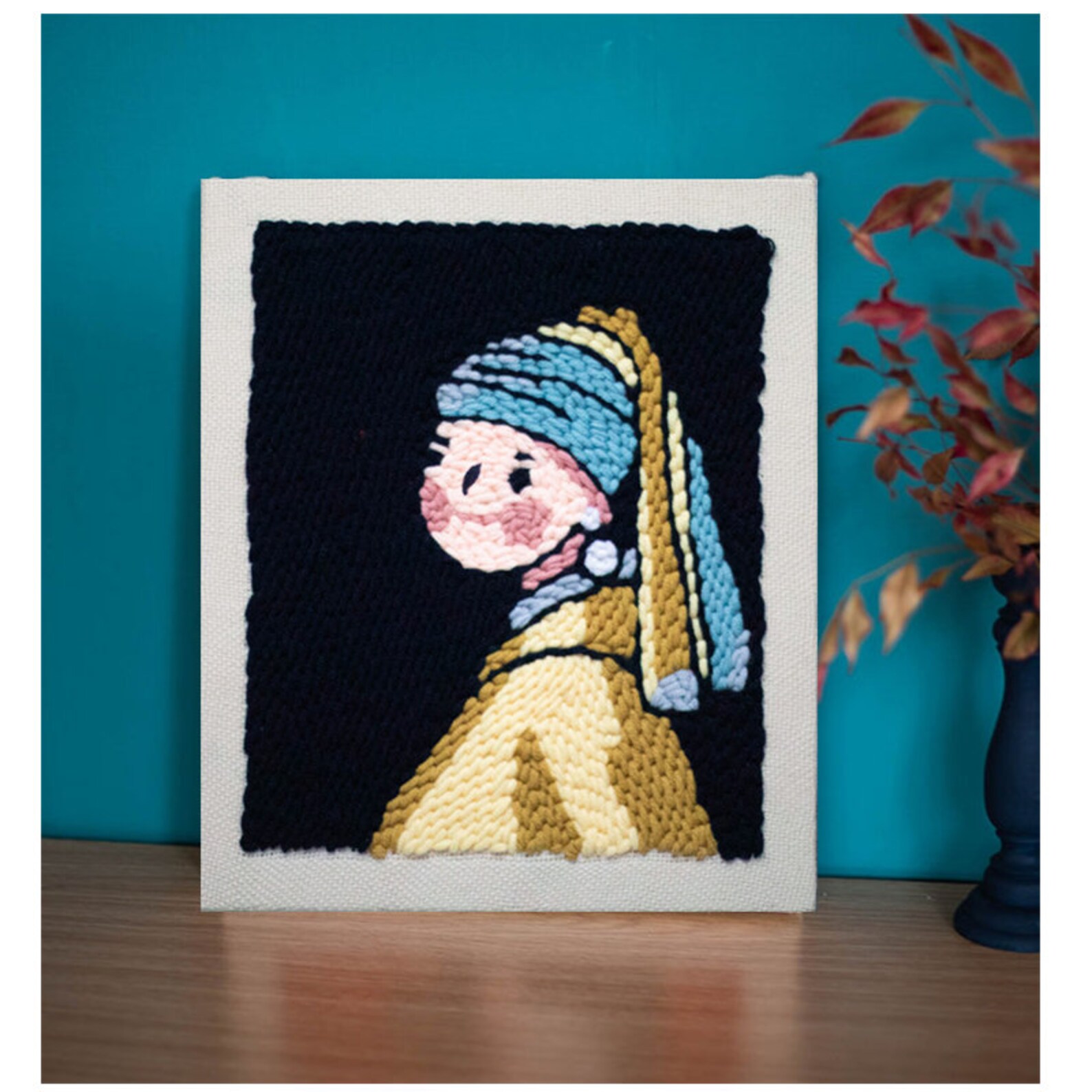 Little Girl Punch Needle Full Kits for Beginner with | Etsy