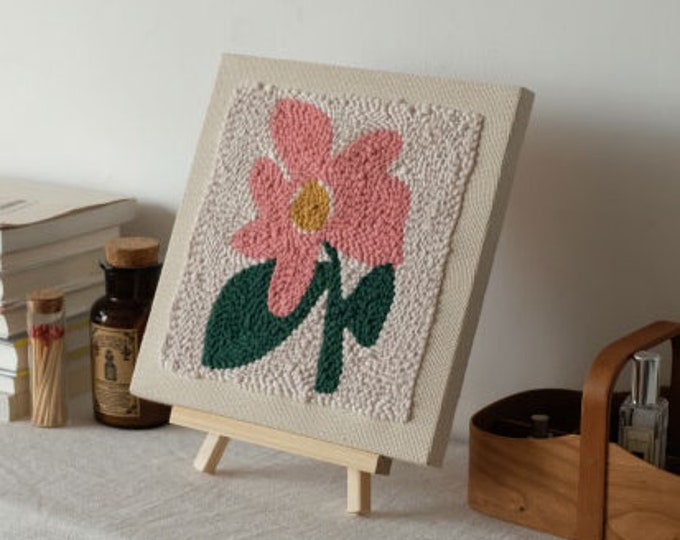 Punch Needle Kit Starter Punch Needle Tool Threader Fabric Embroidery ...