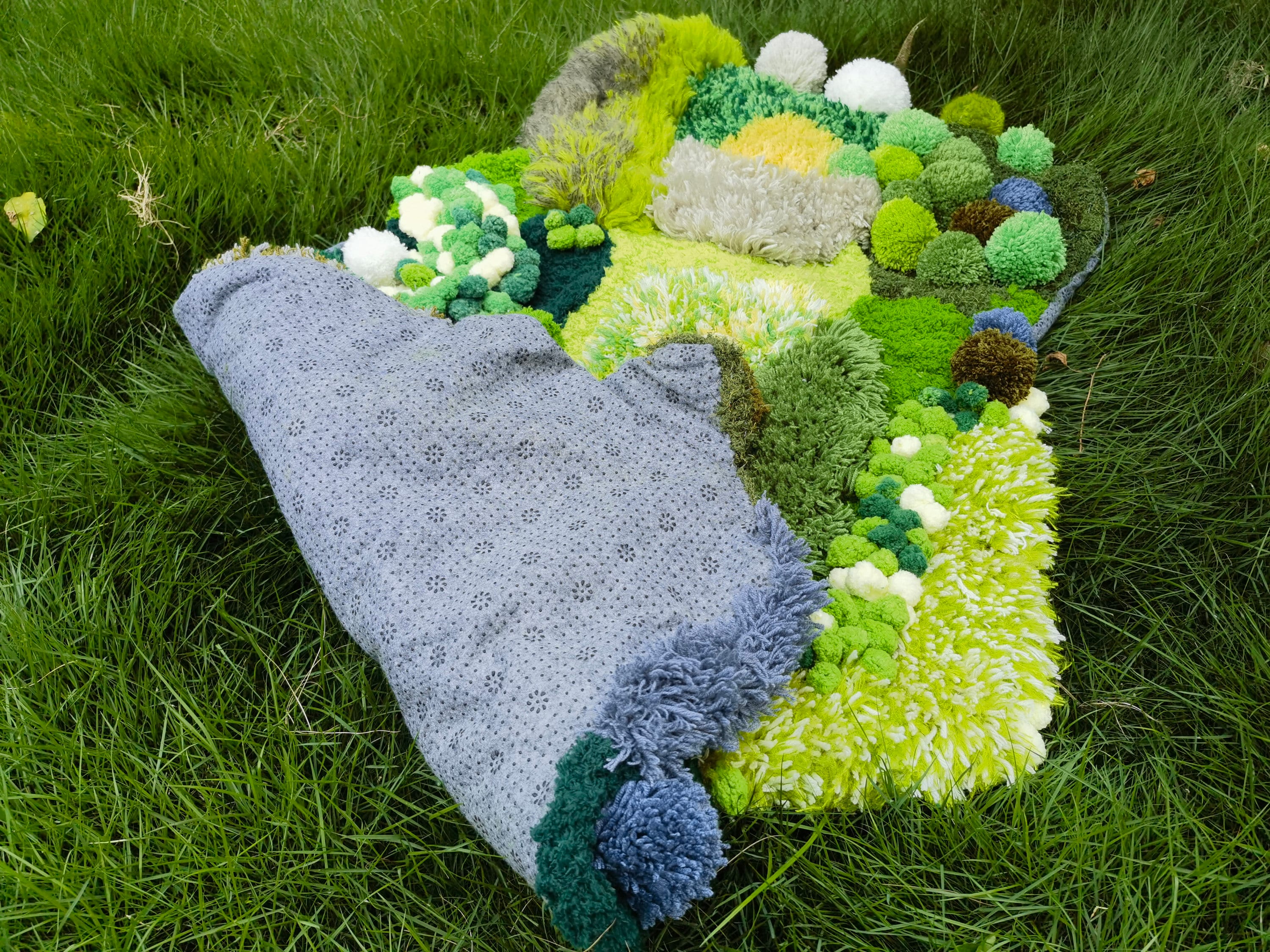 Custom Latch Hook Rugs,green Moss Rugs Carpet,custom Moss Meadows ...