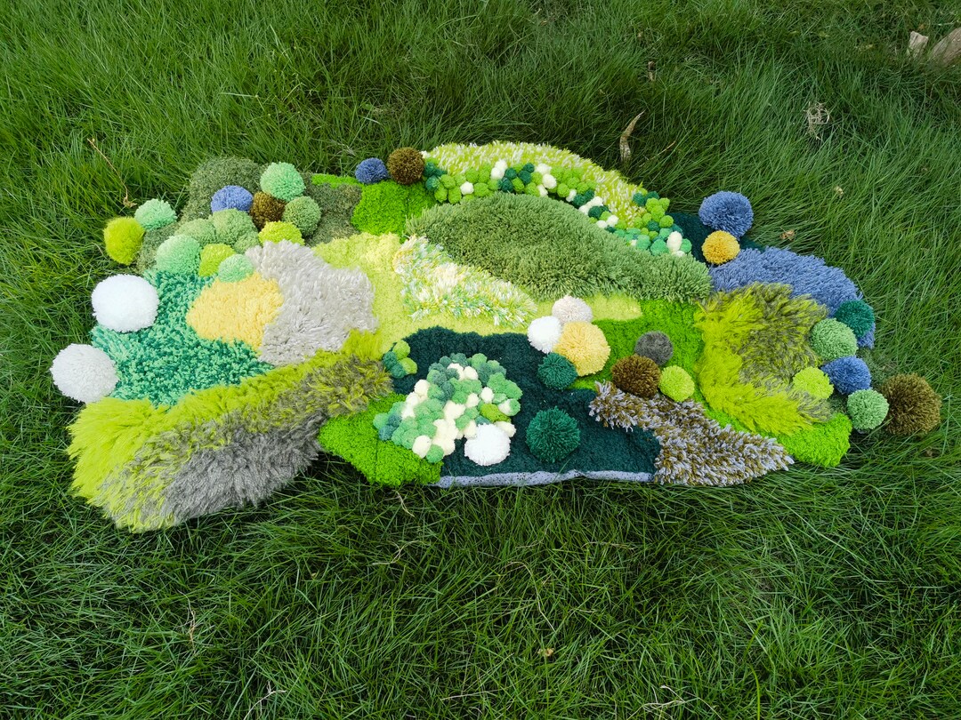 Custom Moss Rugs,handmade Moss Forest Rugs Carpet, Moss Meadows/forest ...