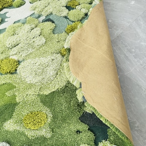 Custom Forest Rugs,hand Turfted Wool Rugs,moss Forest Rugs Carpet,kids ...