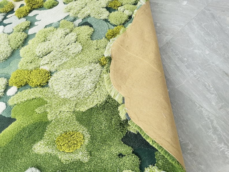 Custom Forest Rugs,hand Turfted Wool Rugs,moss Forest Rugs Carpet,kids ...