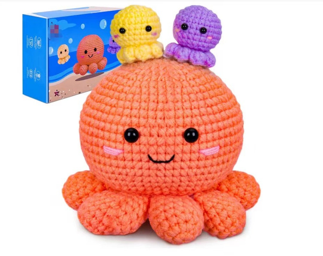 Crochet Anima Bee Caterpillar Octopus Toy Kit Pattern Crochet DIT Gifts ...