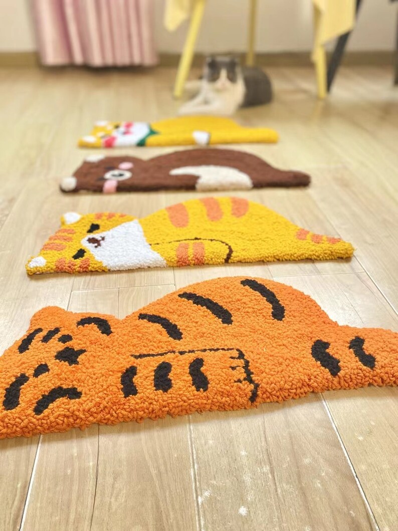 Cute Animals Rug Making Kit DIY Rug Punch Needle Kit - Etsy