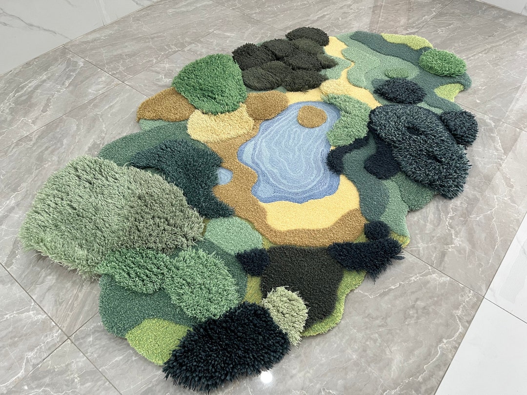 3D Handtufted Area Rugs Carpet ,handmade Artificial Area Rug,forest ...