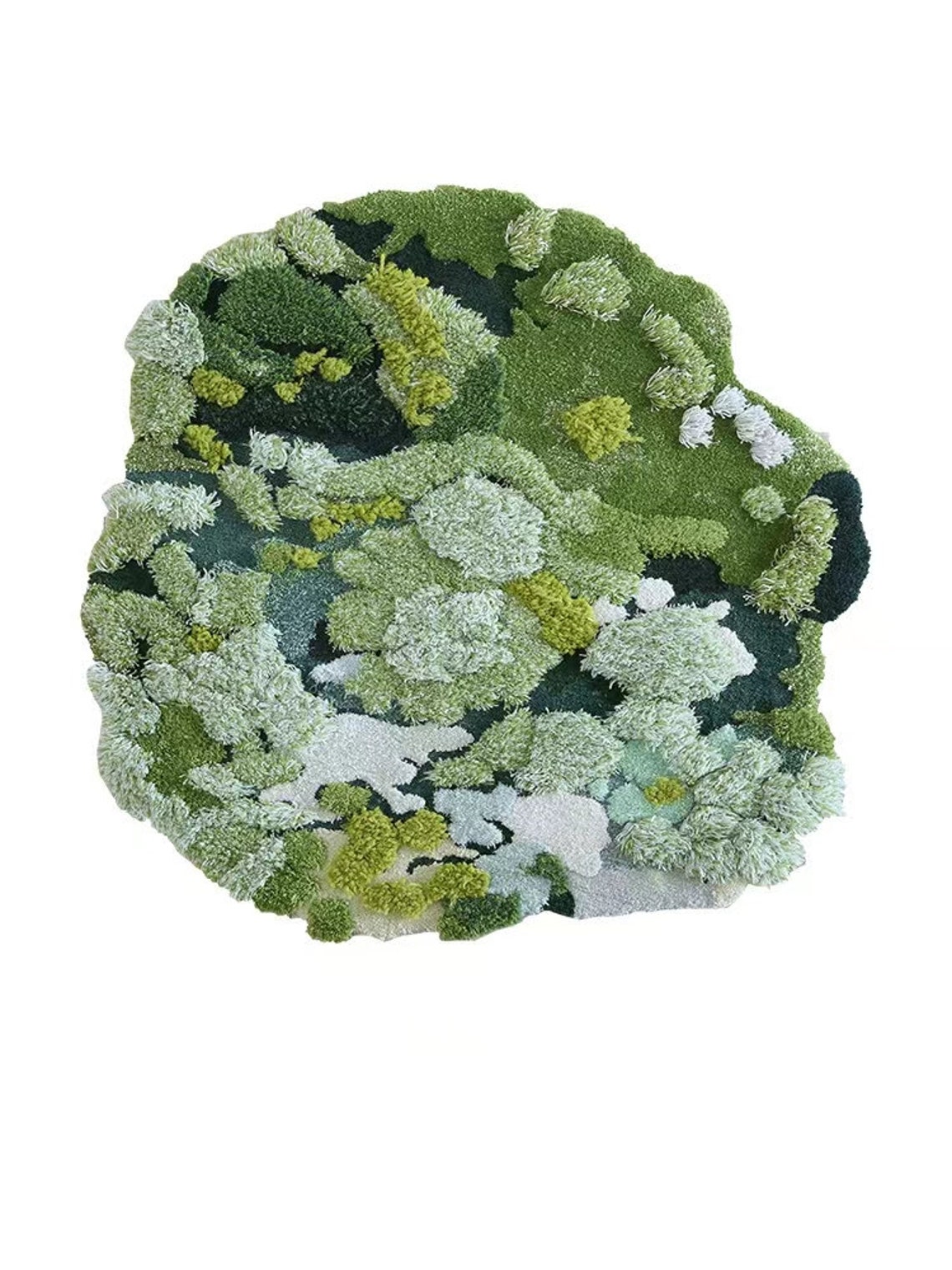 Moss Rugs Grass Rugs Carpetturfted Wool Rugshandmade - Etsy