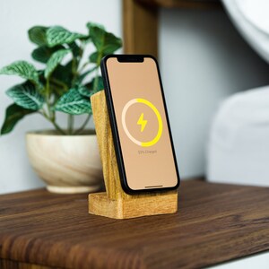 Wood Magsafe Stand, Magsafe Holder, Nightstand Charging Station ...