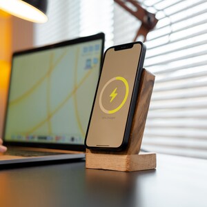 Wood Magsafe Stand, Magsafe Holder, Nightstand Charging Station ...