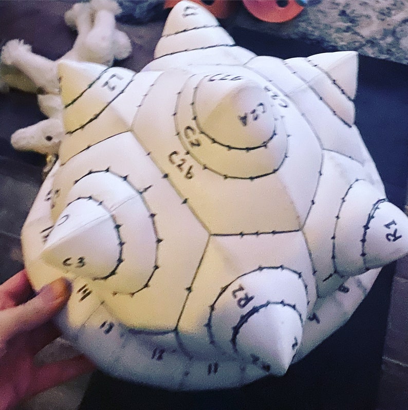 Bowser / Koopa Junior Shell Foam Template - Etsy