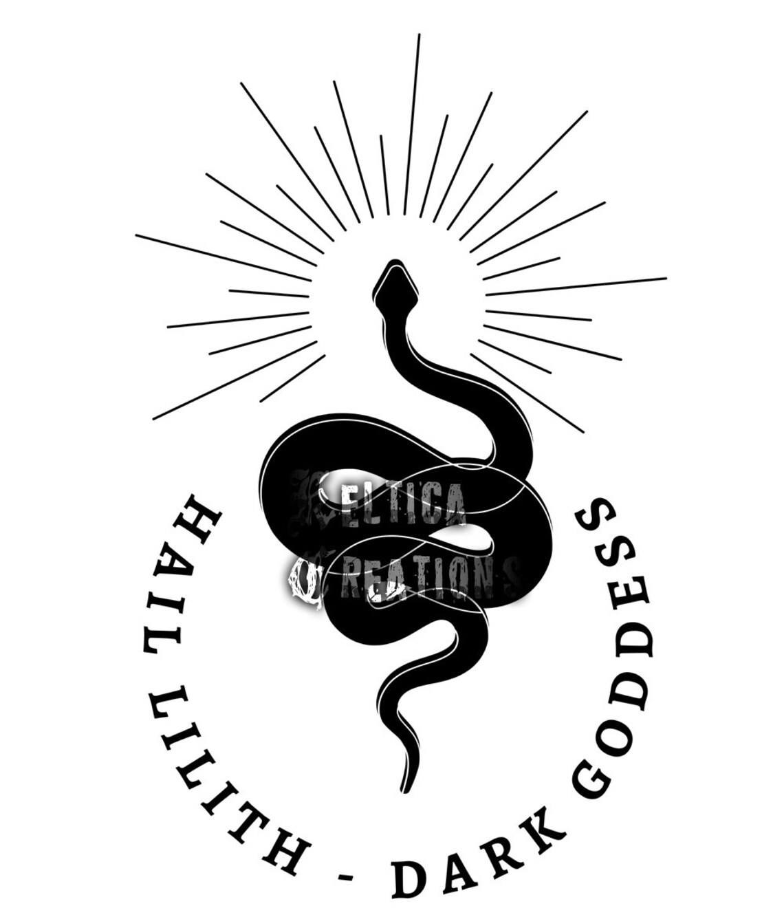 Hail Lilith Dark Goddess Digital Download File SVG PNG PDF - Etsy