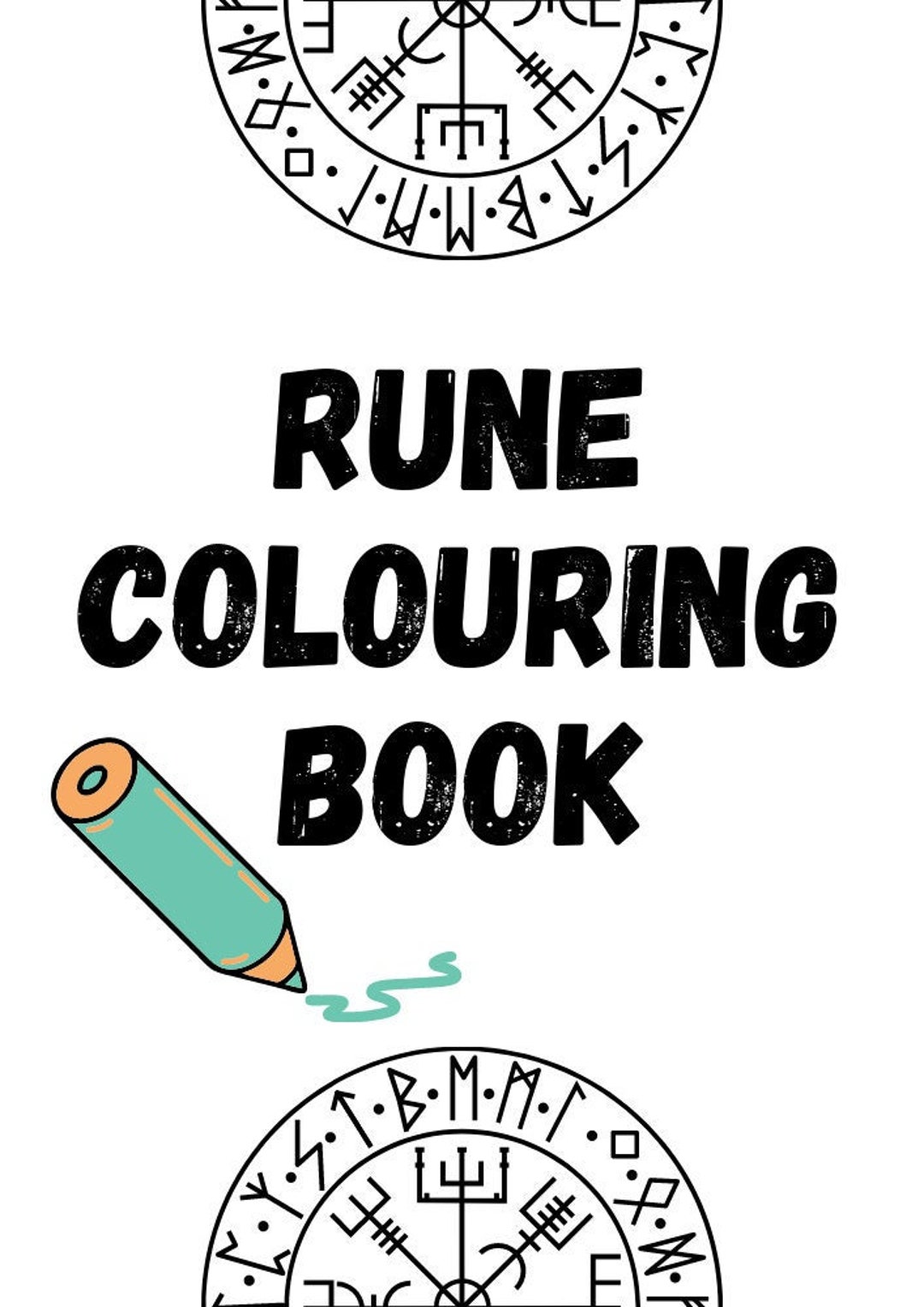 Elder Futhark Runes Colouring Book PDF Digital - Etsy