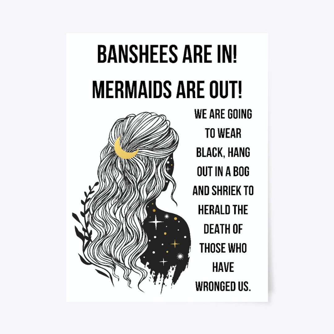 Banshees & Mermaids Digital Download SVG PDF JPG - Etsy