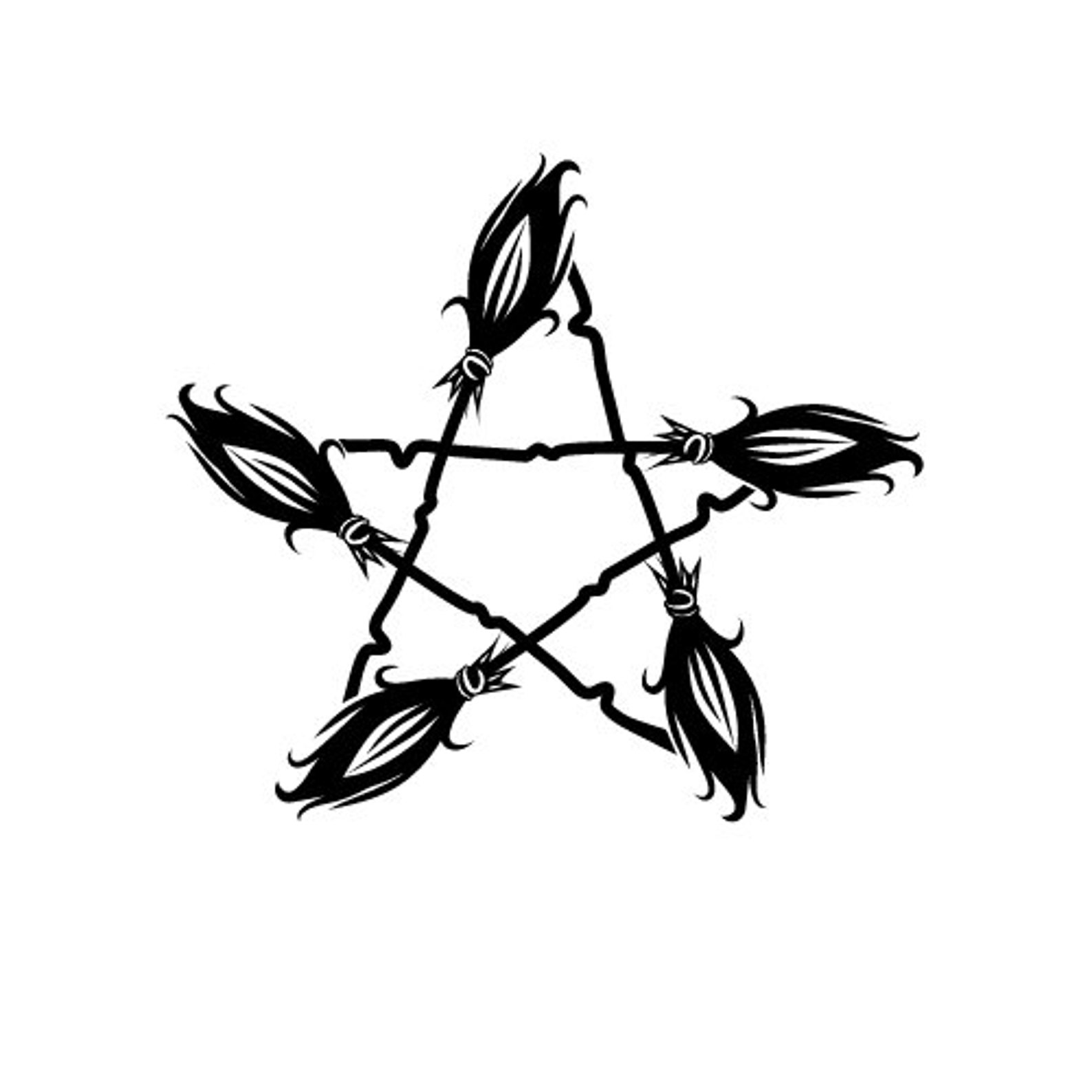 Broom / Besom /pentacle /witchcraft / Digital Design #SVG - Etsy