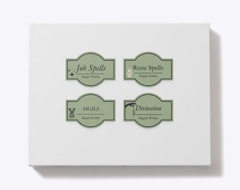 Printable Basic Moon Water Labels Four Moon Phases Digital Download ...