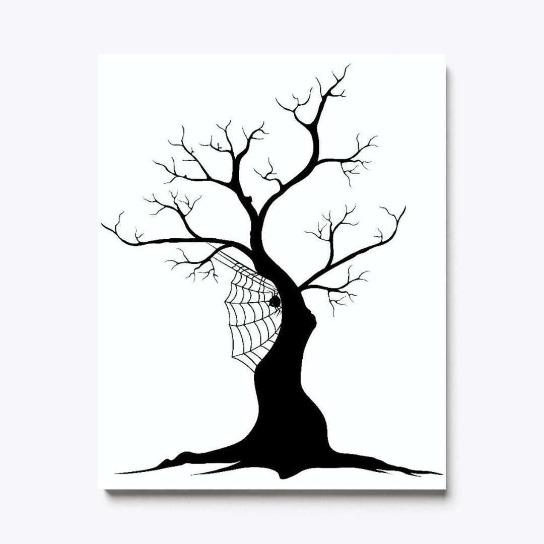Spooky Halloween Tree Digital Download File! - Etsy