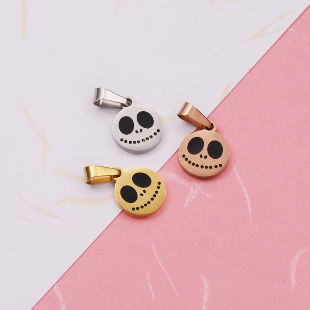 Blakc Eye Ghost Charm for Halloween Jewelry Making - Etsy