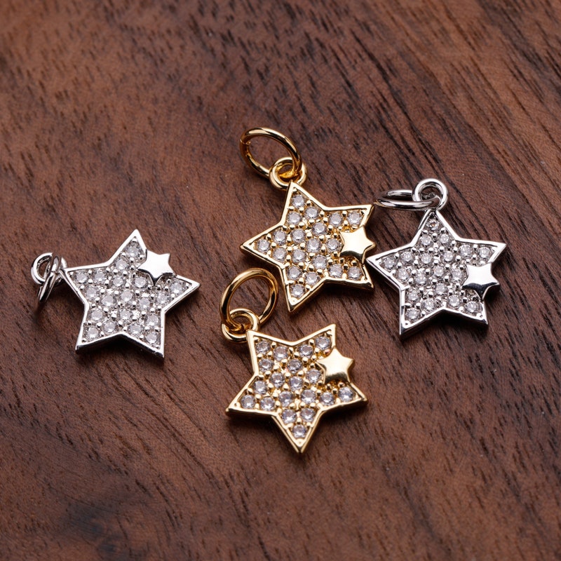 Pave Charm - Etsy