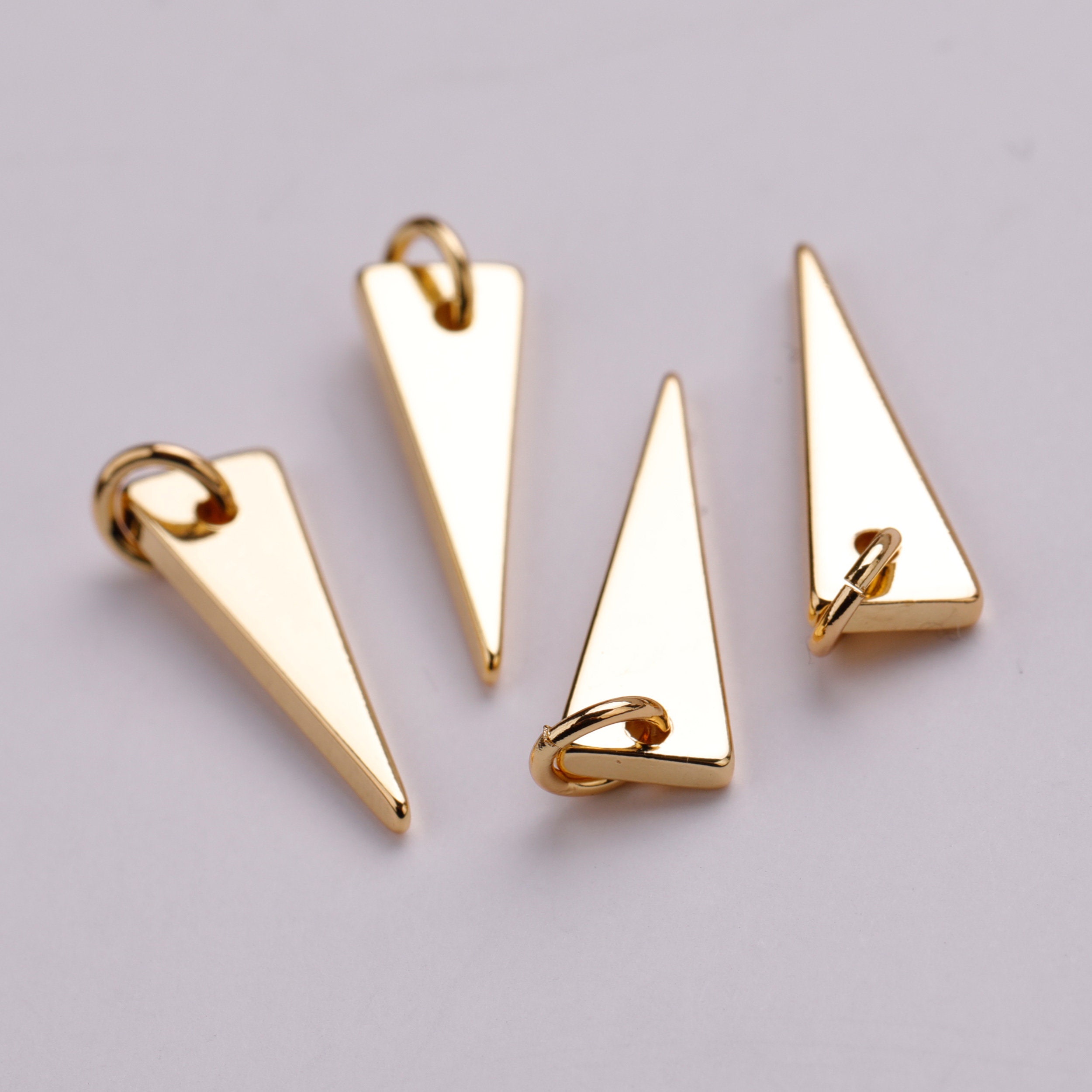 18K Gold Filled Spike Charm Pointy Spike Charm Pendulum | Etsy