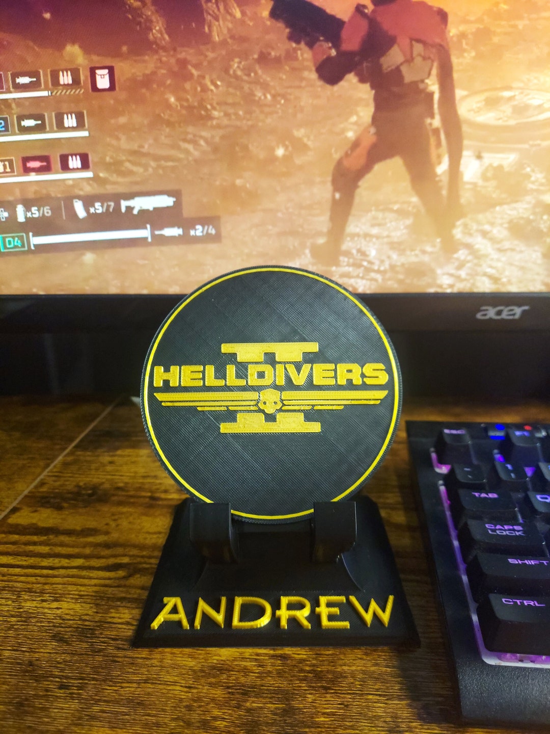Personalized Custom Helldivers Phone Stands for Democracy and Super Earth!! - Etsy