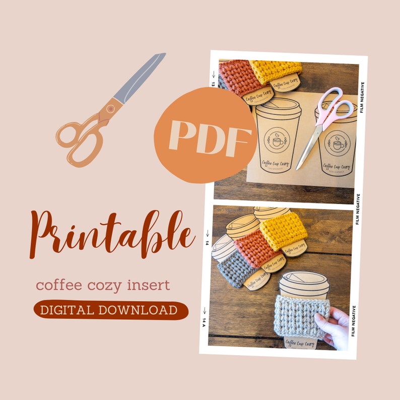 Printable Cup Cozy Insert - Etsy